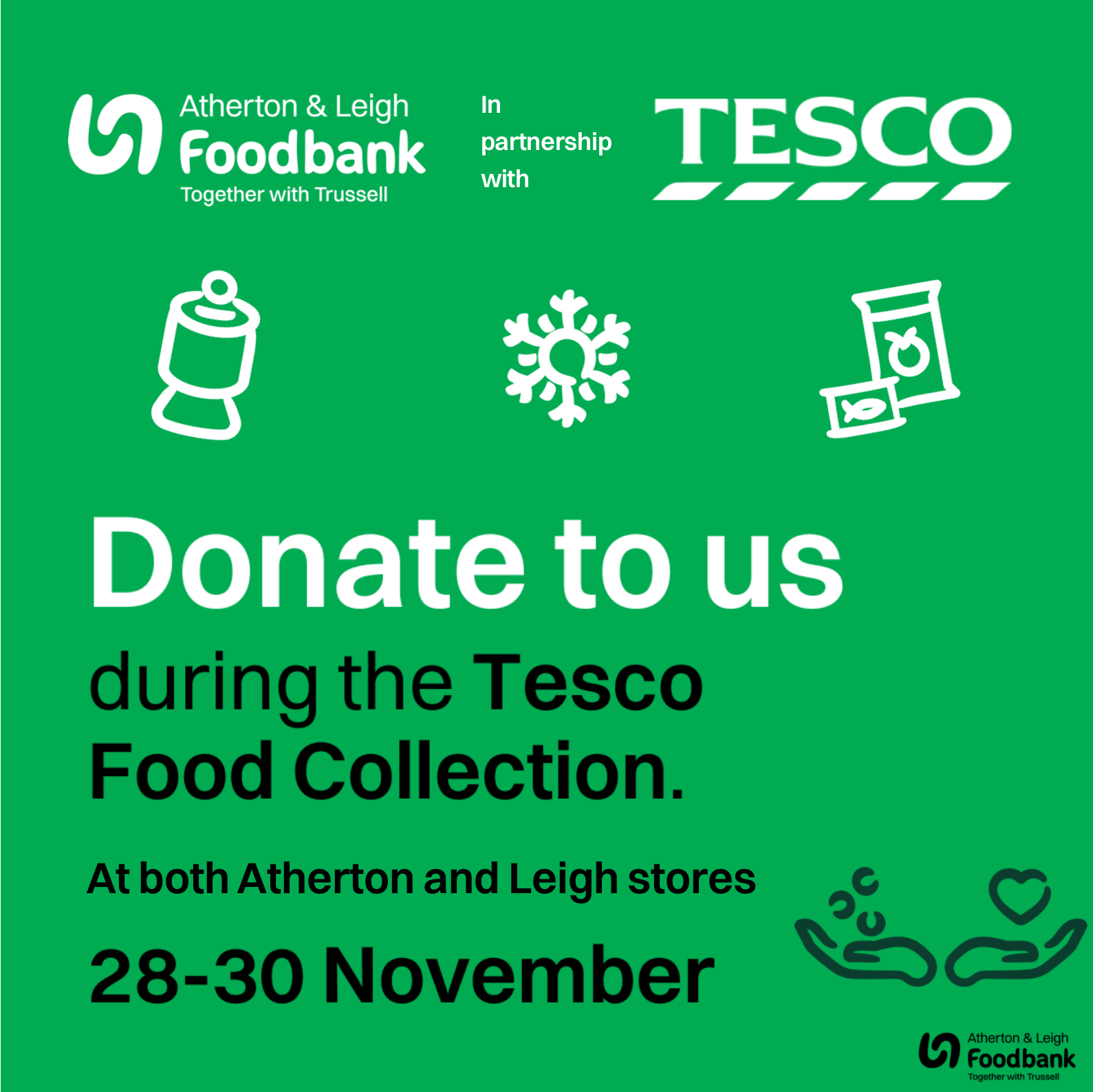 Tesco Winter Food Collection 2024 | Atherton & Leigh Foodbank